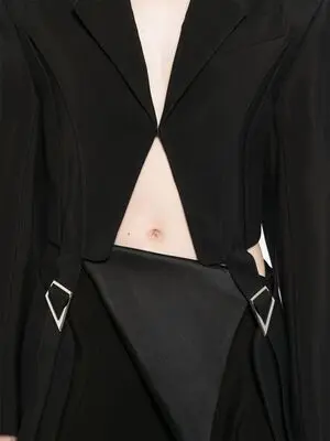 MUGLER Buckled Tailored Blazer