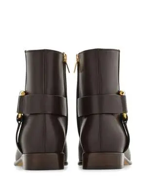 FERRAGAMO Gancini Boots - Brown