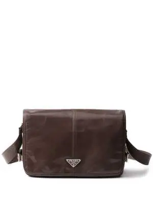 Prada Leather Shoulder Bag - Brown