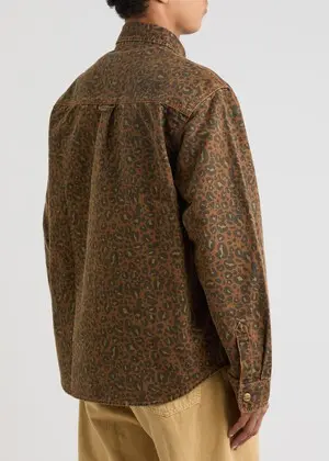Carhartt Work In Progress Conro Leopard-print Canvas Overshirt
