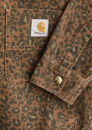 Carhartt Work In Progress Conro Leopard-print Canvas Overshirt