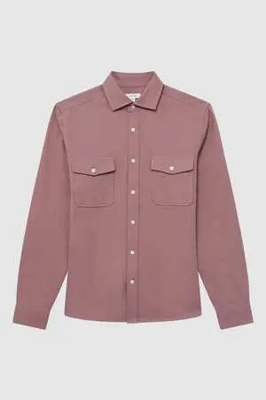 REISS Arlowoodrose Arlo Cotton Canvas Overshirt