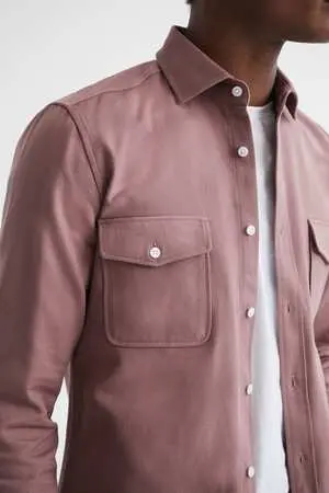 REISS Arlowoodrose Arlo Cotton Canvas Overshirt