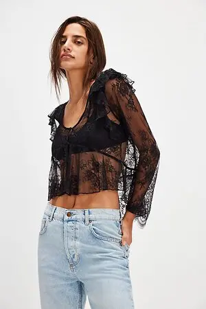 Free People Bella Lace Top