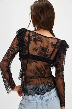Free People Bella Lace Top