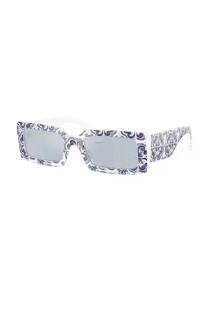 Dolce & Gabbana Rectangular Sunglasses - Blue Multi