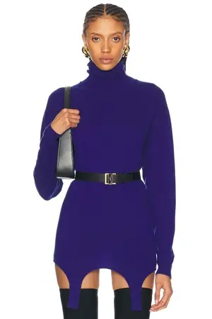 Saint Laurent Turtleneck Sweater - Blue Roi