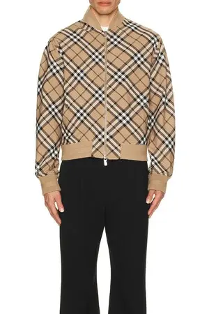 Burberry Check Bomber Jacket