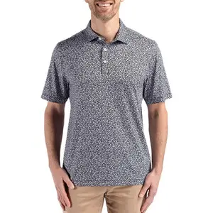 Cutter & Buck Pike Flora Print Polo Black