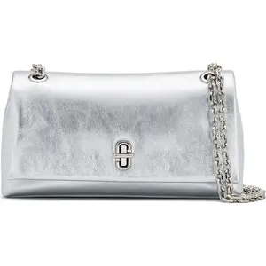 Marc Jacobs The Dual Chain Strap Mini Bag Silver