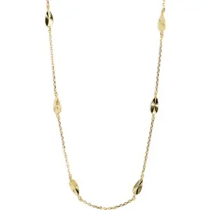 Argento Vivo Textured Station Necklace