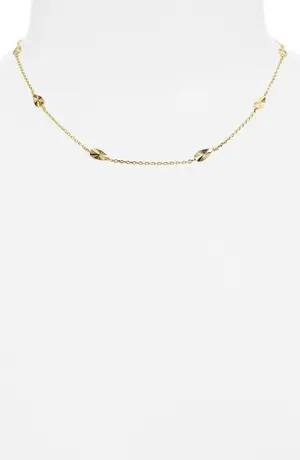 Argento Vivo Textured Station Necklace