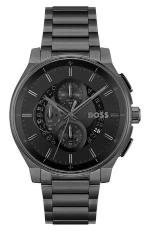 BOSS Chronograph Bracelet Watch - Black