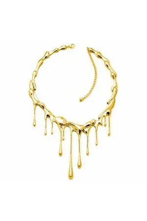 LUCY QUARTERMAINE Multi Drop Vermeil Necklace - Gold