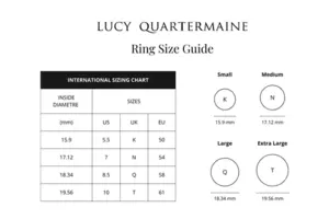 LUCY QUARTERMAINE Double Drop Ring - Gold