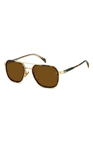 DB EYEWEAR BY DAVID BECKHAM 54mm Aviator Sunglasses