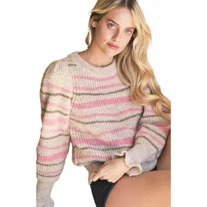 BTB LOS ANGELES Bailey Striped Sweater