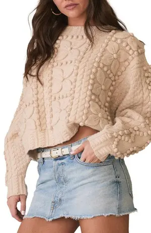 BTB LOS ANGELES Simone Sweater - Ivory