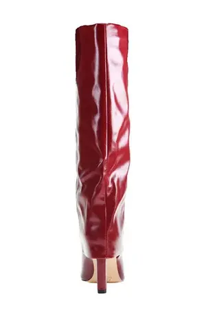 Chinese Laundry Foldover Shaft Pointed Toe Knee High Boots - Red