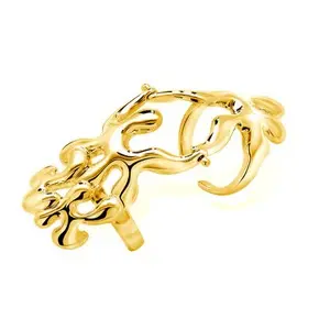 LUCY QUARTERMAINE Splash Armour Ring - Gold