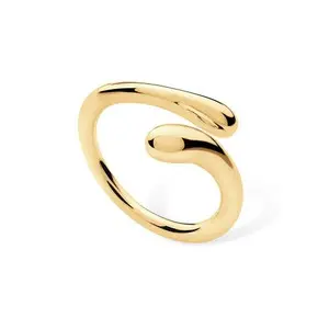LUCY QUARTERMAINE Open Drop Ring - Gold