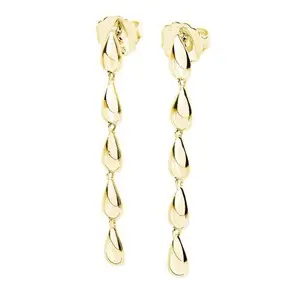 LUCY QUARTERMAINE Teardrop Vermeil Drop Earrings - Gold