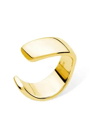 LUCY QUARTERMAINE Flat Plain Ear Cuff - Gold
