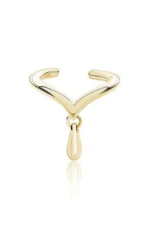 LUCY QUARTERMAINE Vermeil Drop Ear Cuff - Gold