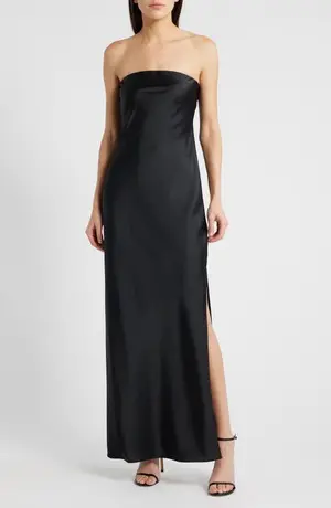 WAYF Odelle Strapless Maxi Dress