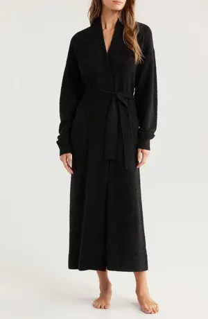 Nordstrom So Soft Robe - Black
