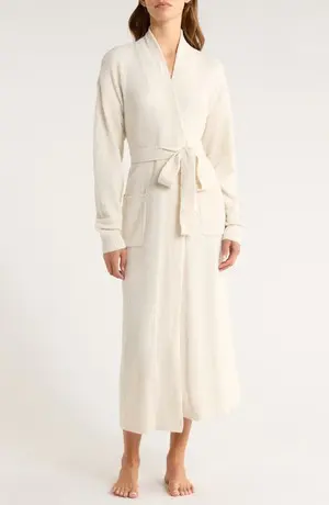 Nordstrom So Soft Robe - Ivory Dove