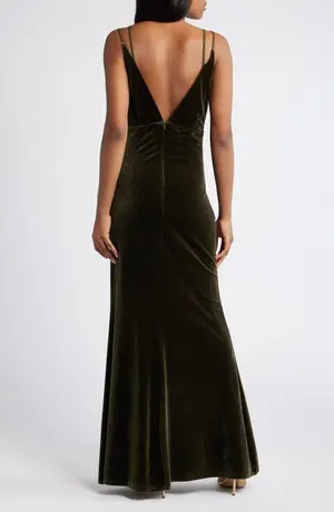 Lulus Open Back Mermaid Gown