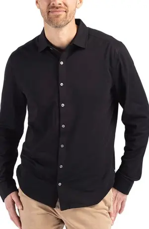 Cutter & Buck Advantage Soft Button-up Shirt Black