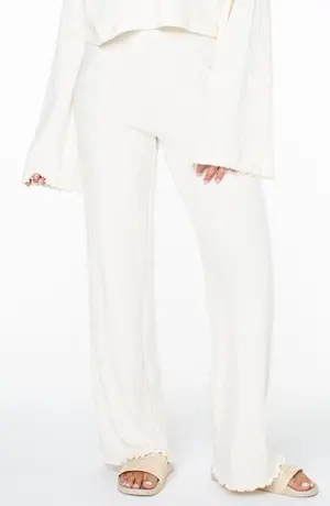 Roxy Cool Serenity Rib Knit Pants - Cloud Dancer