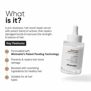 MINIMALIST Maleic Bond Repair Complex 05% Hair Serum