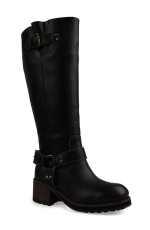 CANDIE'S Reecee Knee High Boots - Brown Leather
