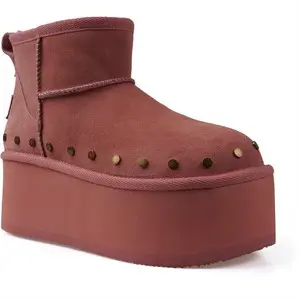 Textured Platform Booties