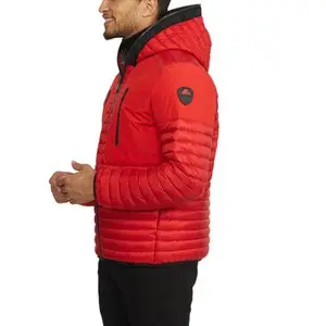 Pajar Mixed Media Puffer With Fixed Hood
