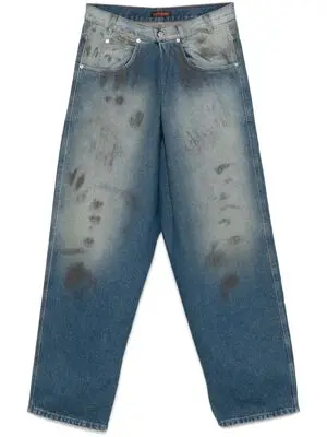 LỰU ĐẠN Kriss Kross Wide Leg Jeans
