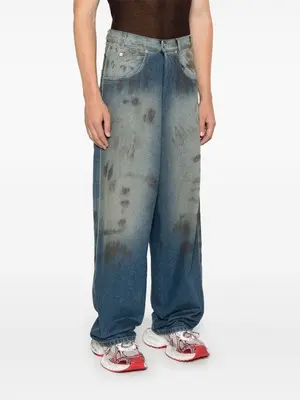 LỰU ĐẠN Kriss Kross Wide Leg Jeans