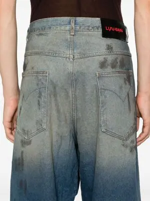 LỰU ĐẠN Kriss Kross Wide Leg Jeans