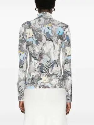 Tory Burch Printed Jersey T-shirt - Blue