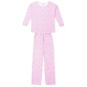 LILA AND HAYES Audrey Pajama Set - Confetti Hearts Pink