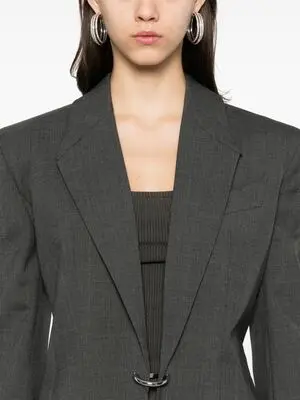 MUGLER Ring-detail Virgin Wool Blazer
