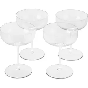 FABLE Set Of 4 The Coupe Cocktail Glasses - Clear