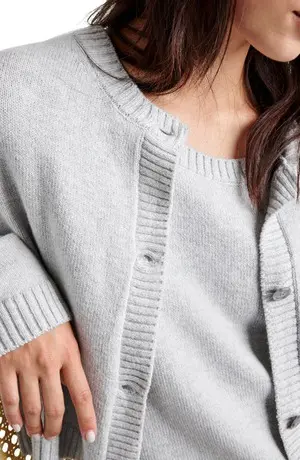 Splendid Cropped Cotton-blend Cardigan