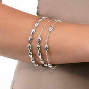 LUCY QUARTERMAINE Station Tear Drop Bracelet