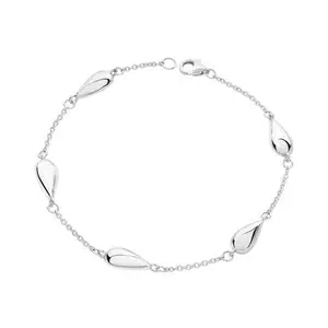 LUCY QUARTERMAINE Station Tear Drop Bracelet - Sterling Silver