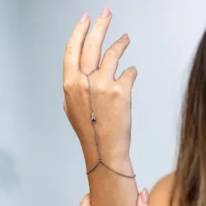 LUCY QUARTERMAINE Single Drop Hand Chain