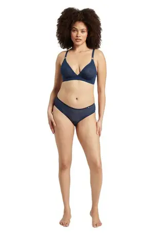 NUDEA The Sheer Deco Hipster Brief3 Pack - Navy
